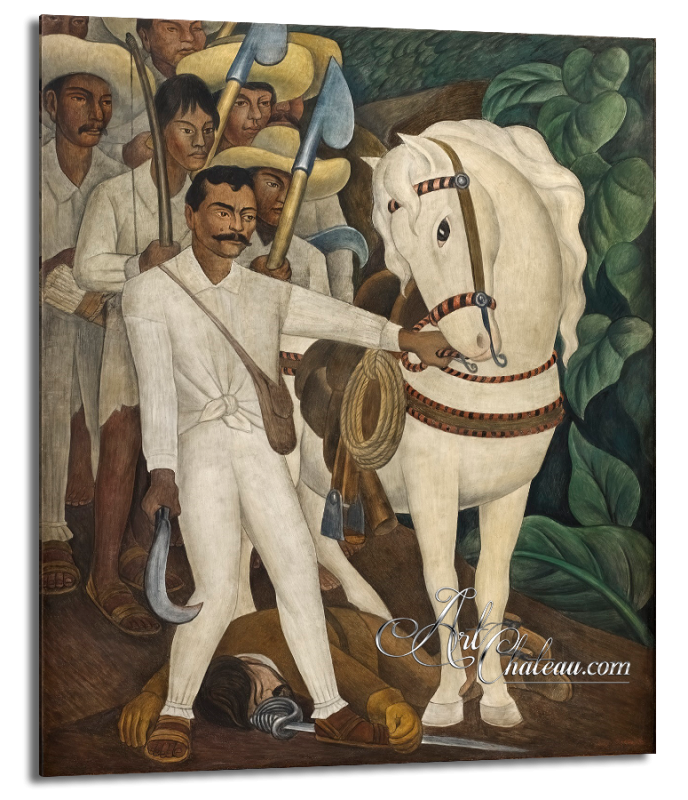 Emiliano Zapata after Mexican artist Diego Rivera